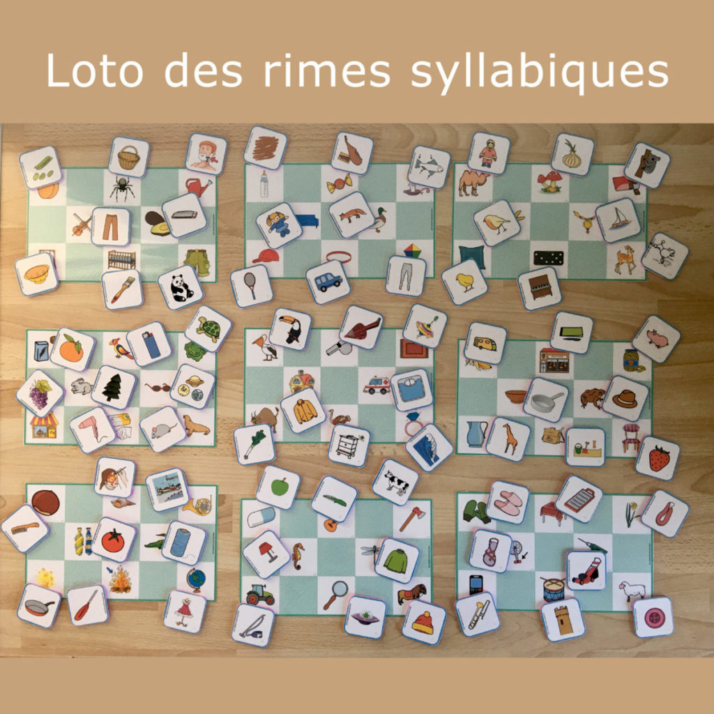 Loto des rimes syllabiques - Lire écrire compter
