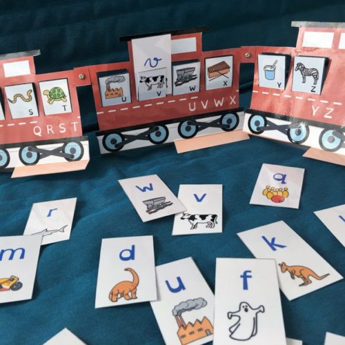 Le train de l'alphabet - Lire écrire compter