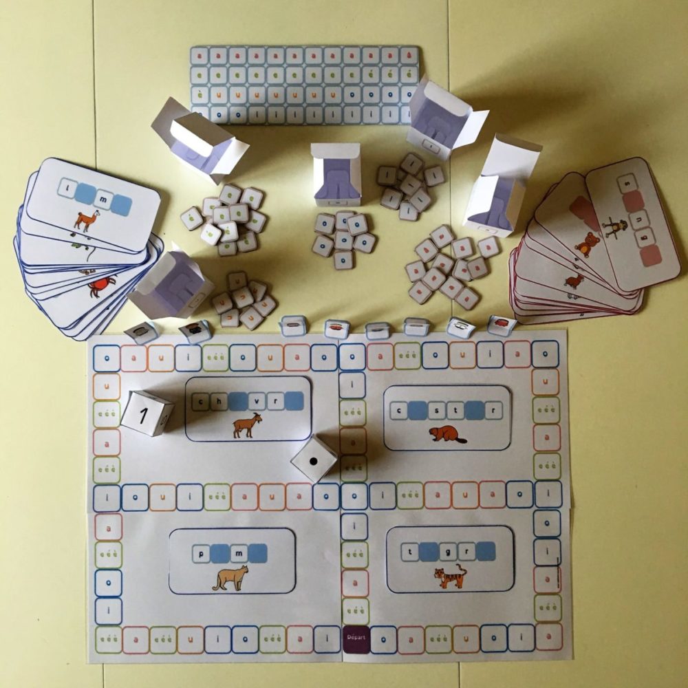 Loto des syllabes manquantes niveau 1 - Lire écrire compter