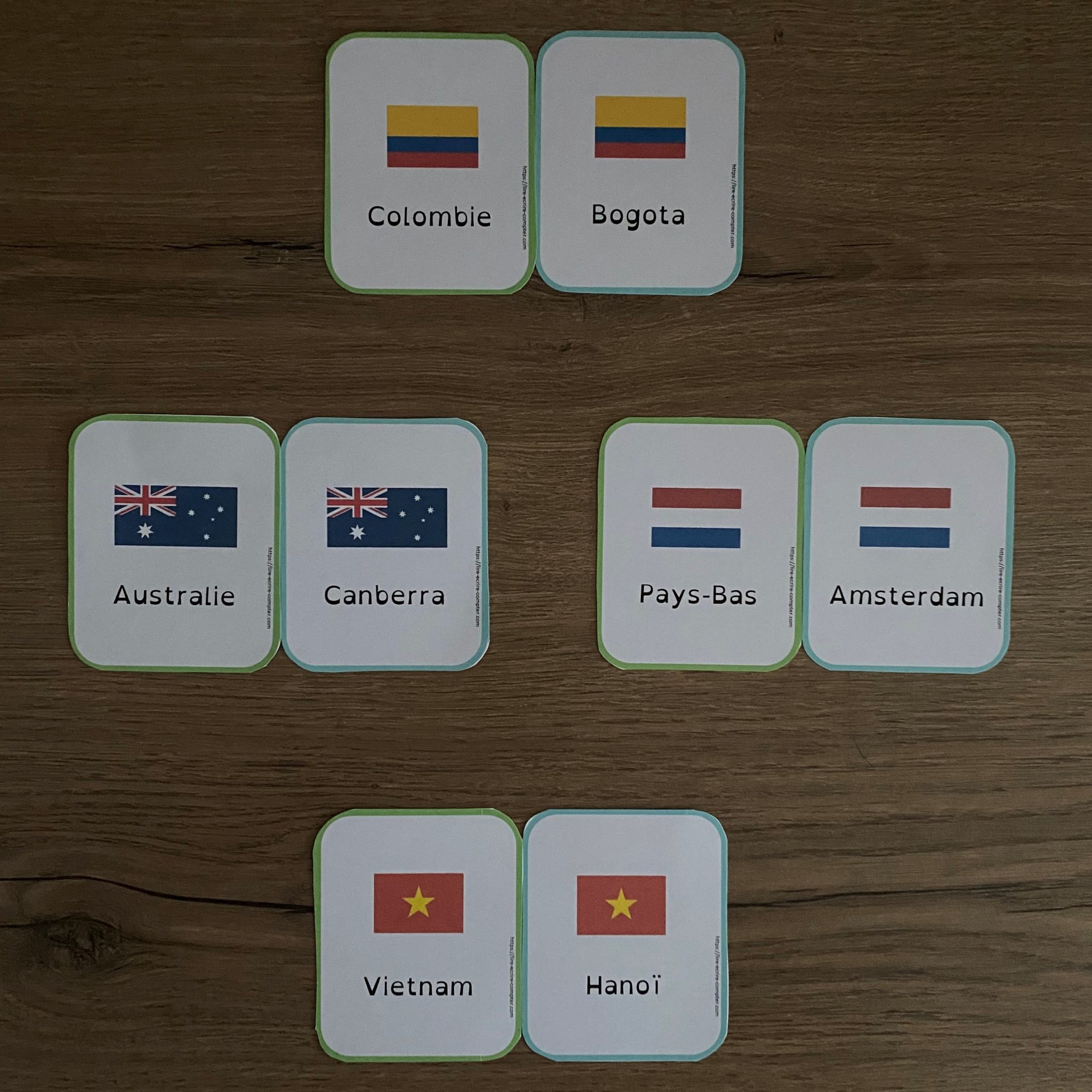 Jeu des capitales - Lire écrire compter