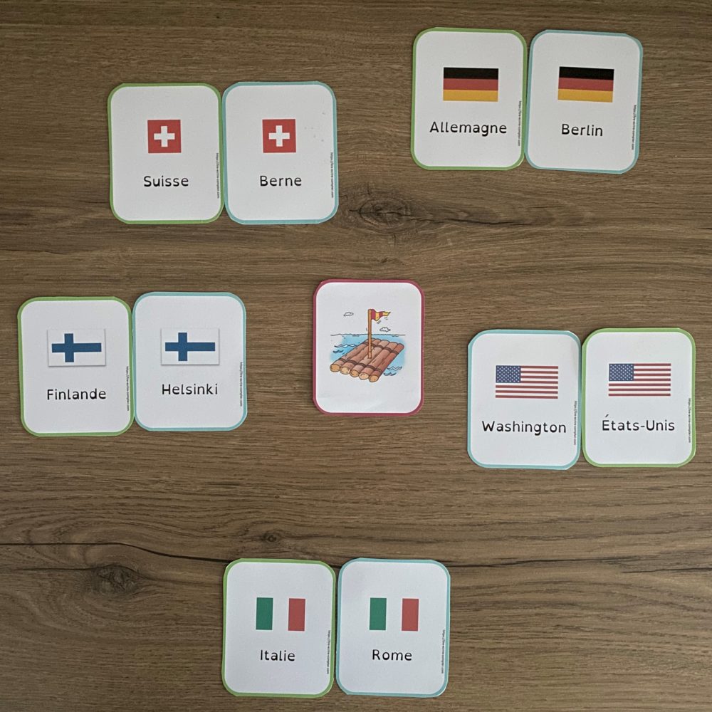 Jeu des capitales - Lire écrire compter